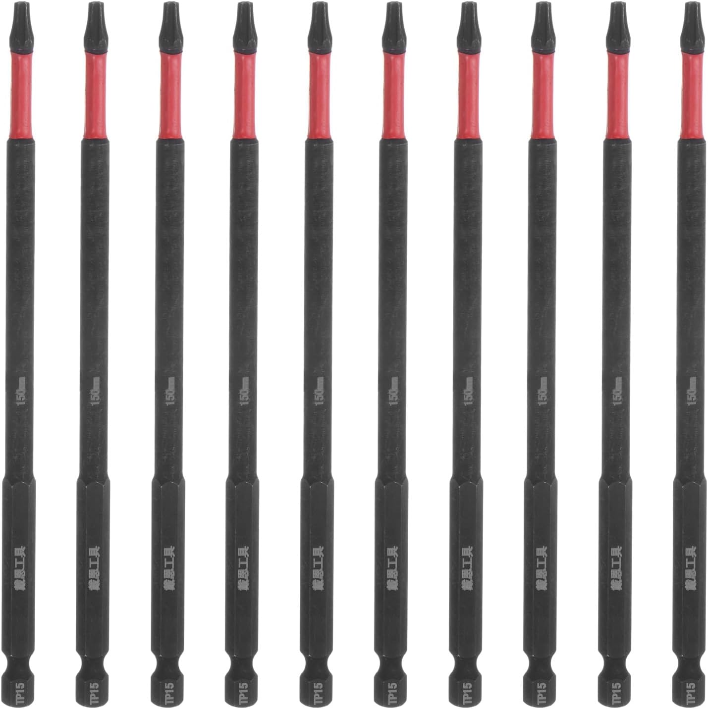 HARFINGTON 10pcs Impact Tough Torx Drill Bit T15 6" Length 1/4" Hex ...