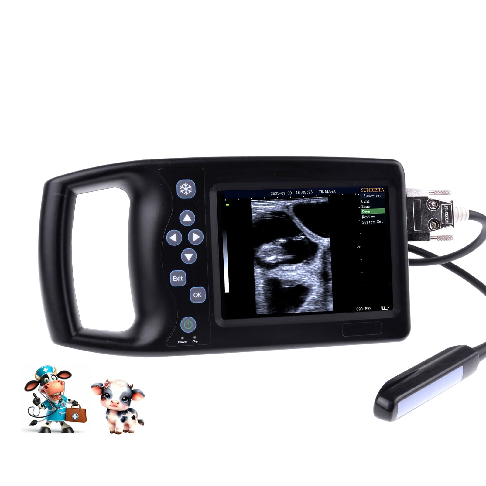 Amazon.com: SUNBESTA A8 Handheld Veterianry Ultrasound Machine with 6.5 ...