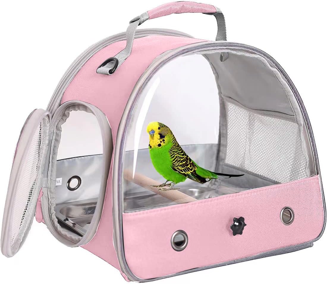 Amazon.com : Bird Travel Carrier, Portable Small Bird Parrot Parakeet ...