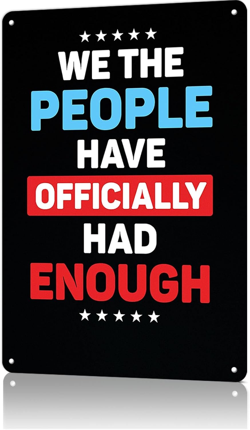Amazon.com: No Kings Protest Signs To Carry, We The People Have Had ...