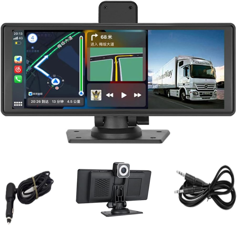 Amazon.com: 9.3Inch Touchscreen Portable Carplay Screen Dash Cam ...