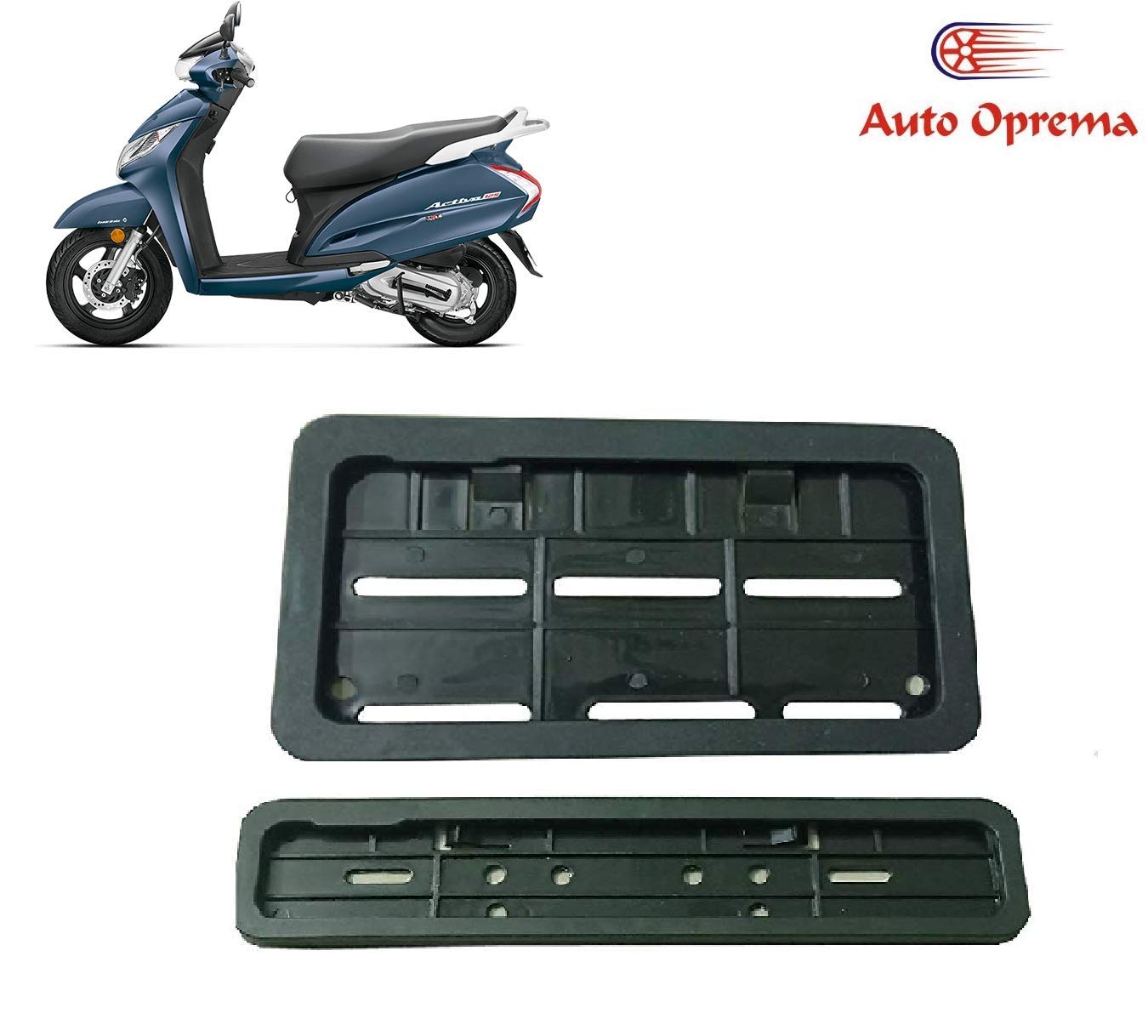 SW Bike Number Plate Frame Set of Two (Front and Back) for Activa 125 ...