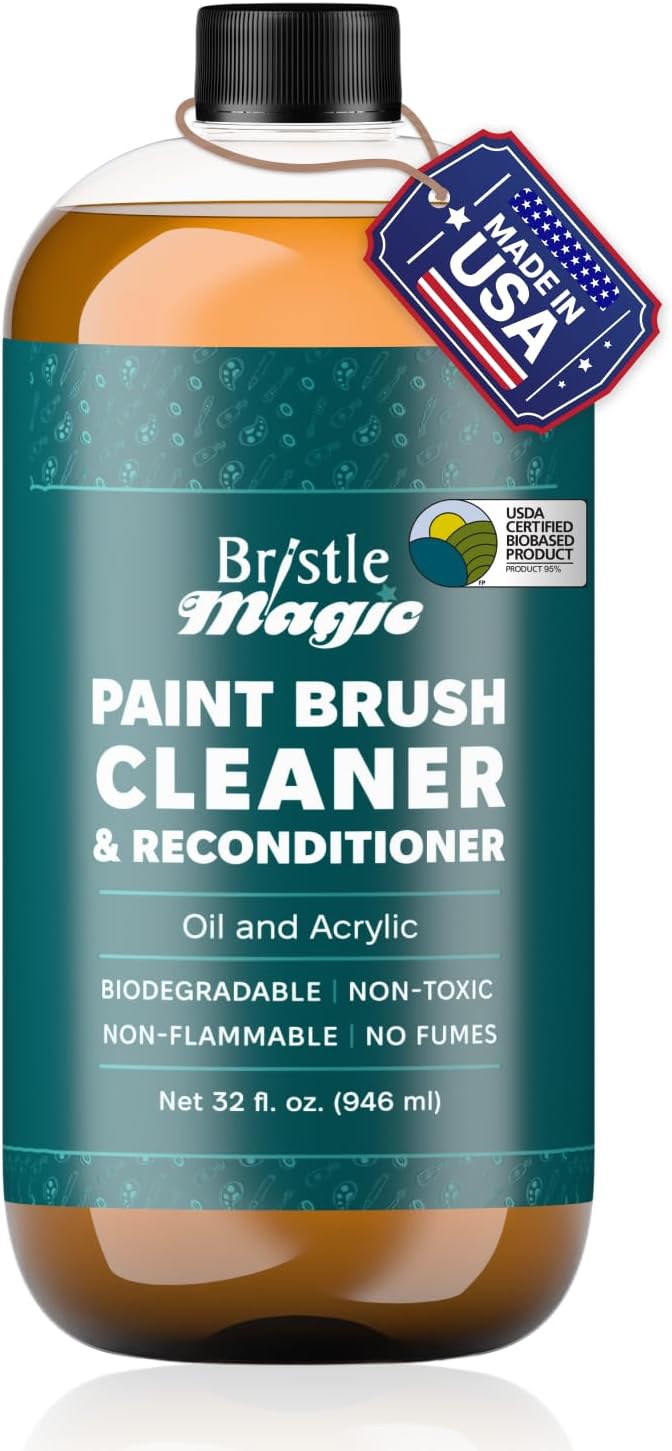 Amazon.com: Bristle Magic Oil Paint Brush Cleaner and Restorer ...
