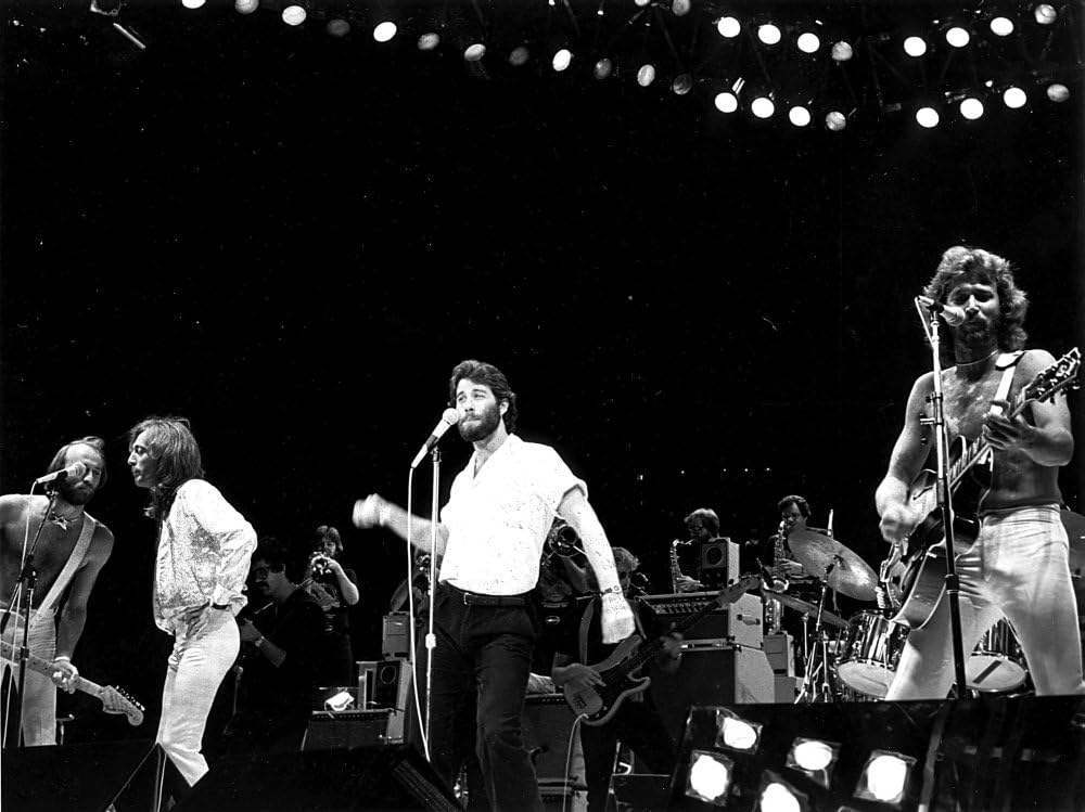 Amazon.com: the Bee Gees on stage with John Travolta Photo Print (30 x ...