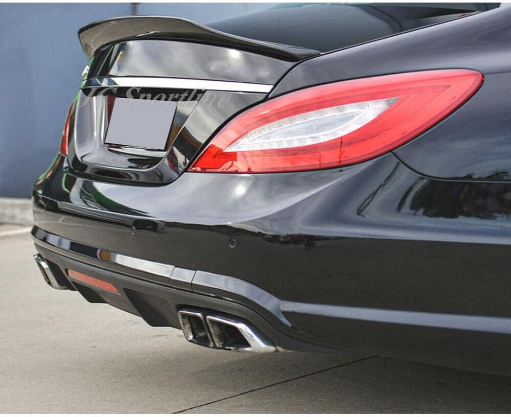 PICCON Carbon Fiber Rear Trunk Spoiler Wing Compatible with Mercede-s ...