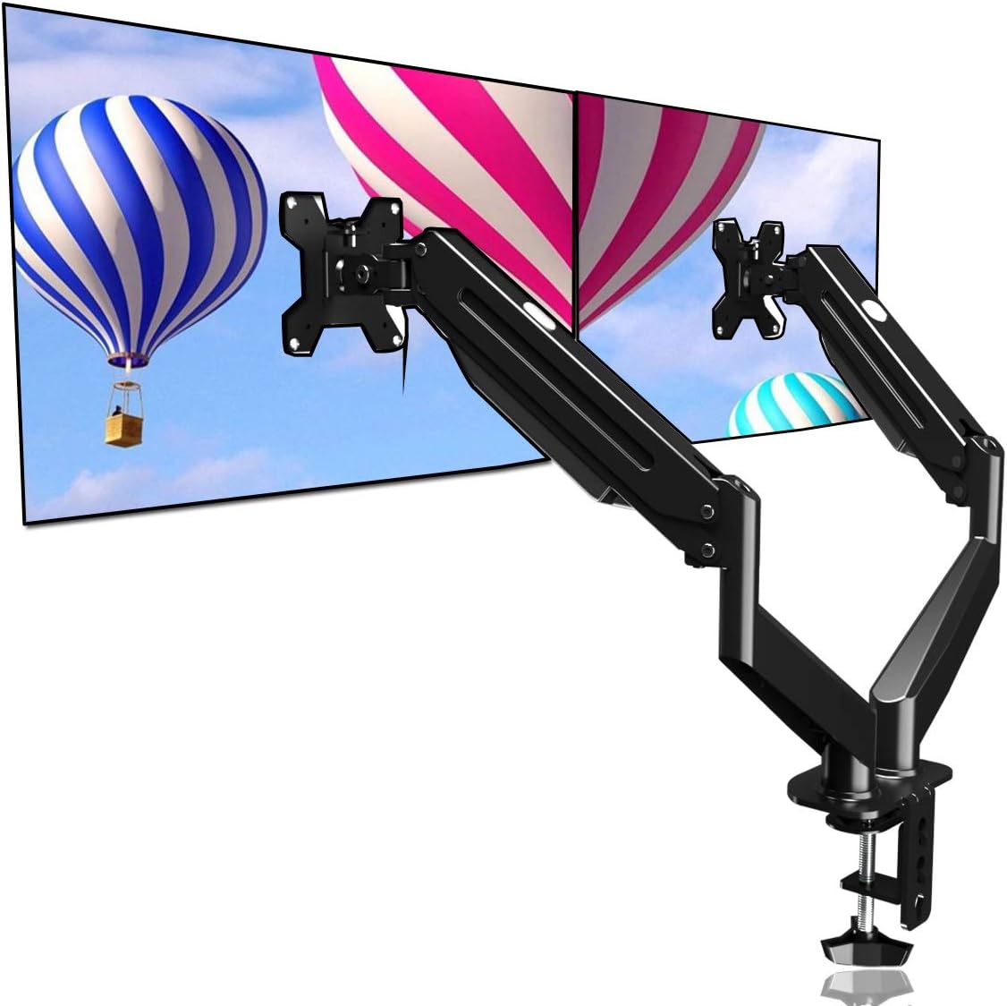 Amazon.com: Suptek Dual Monitor Mount Stand-Height Adjustable Gas ...