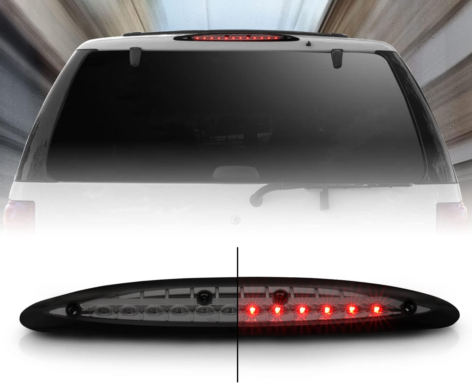 Amazon.com: AmeriLite Smoke LED High Mount Stop 3rd Brake Lights For ...