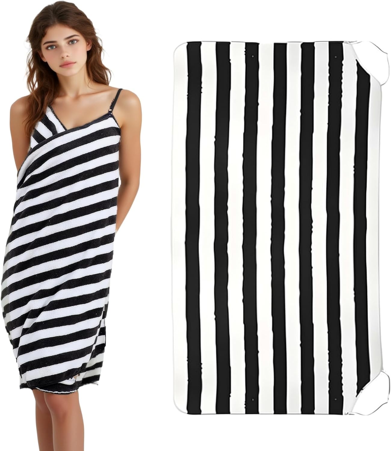 Amazon.com: Glow Wrap Towel with Straps, GlowWrap Chic Cache Towel Wrap ...