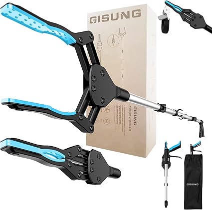 Gisung Reacher Grabber Tool Heavy Duty, 44 Inch Foldable Grabbers for ...