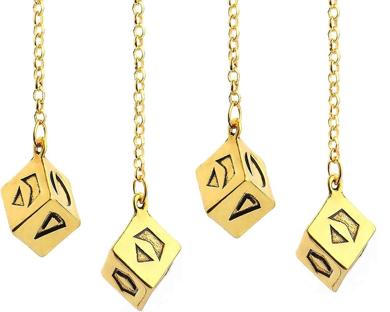 Amazon.com: BMTick (2 PACK 4 DICE) Han Solo's Lucky Metal Dice for Car ...