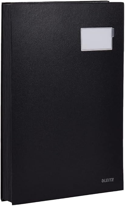 Leitz 57000195 Expandable Signature Book with 20 Card Dividers, A4 ...