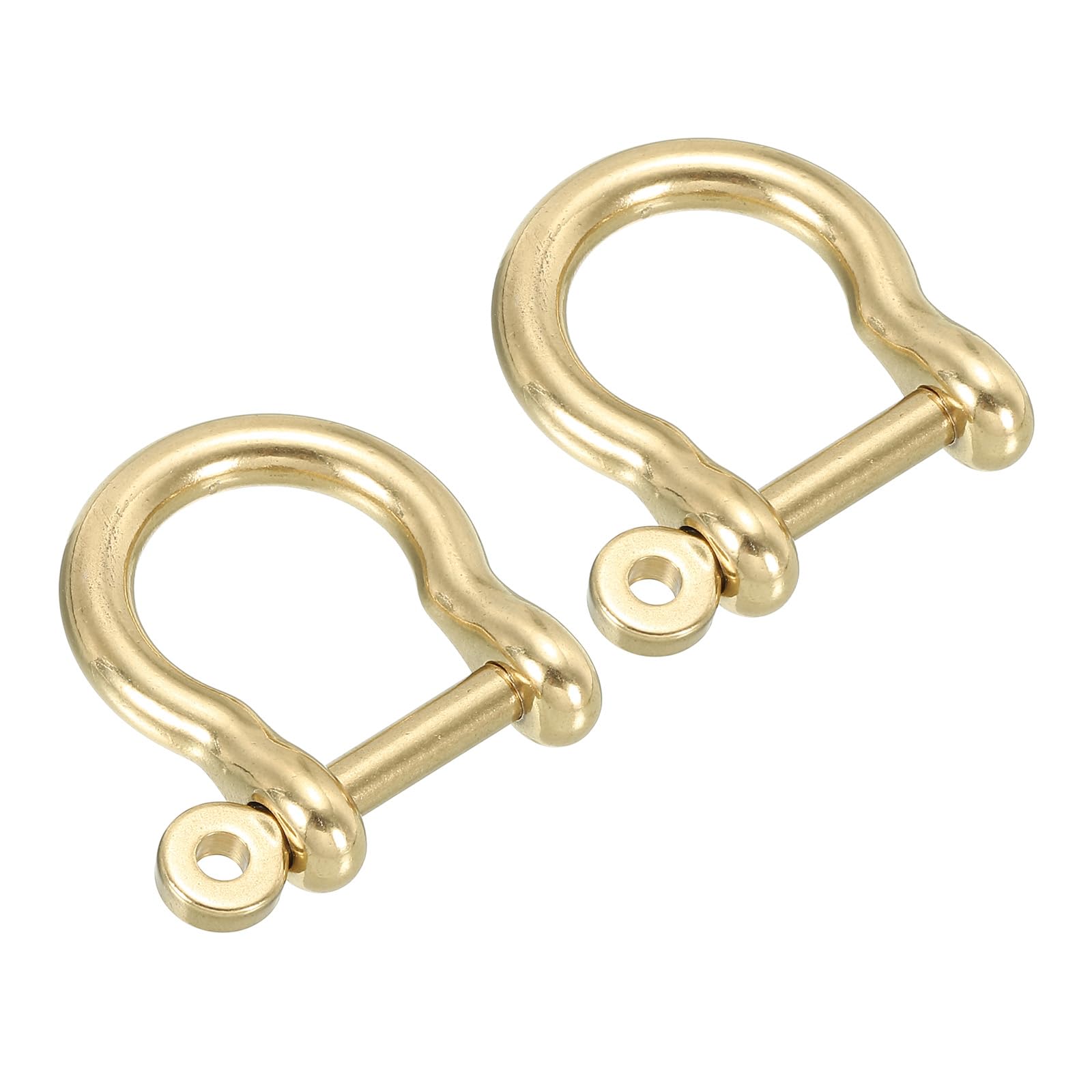 Amazon.com: PATIKIL D-Ring Shackle, Brass U Type Fob Key Hook Small Bow ...