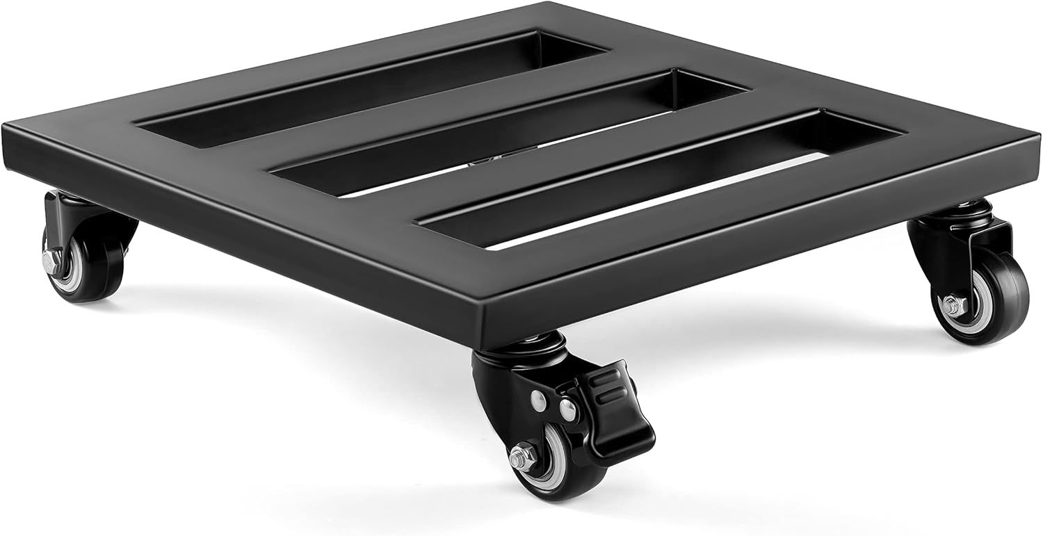 LITADA Metal Plant Caddy- Plant Dolly Heavy Duty, 12 inches Plant ...