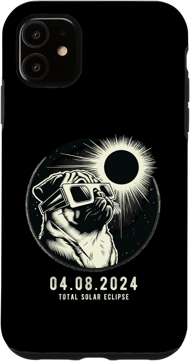 Amazon.com: iPhone 11 Total Solar Eclipse Dog 04.08.2024 April Solar ...