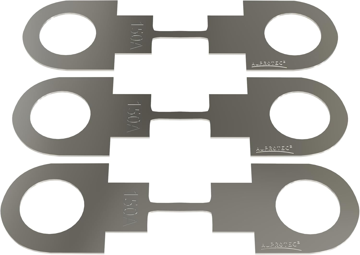 AUPROTEC Strip Link Fuses HSB non-housed fuse strips: 150 amp, 3 pcs ...
