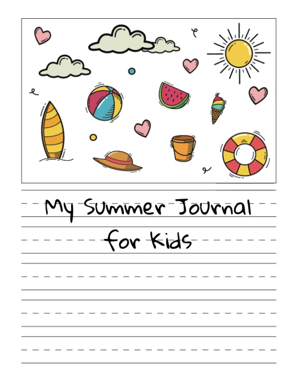 Amazon.com: My Summer Journal for Kids: Daily draw and write memory ...