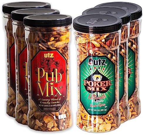Amazon.com: Utz Pub Mix (3, 20oz barrels) - Variety Pack - Utz Poker ...