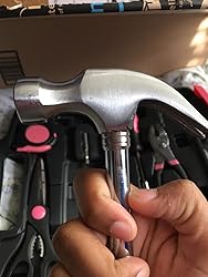 40-Piece All Purpose Household Pink Tool Kit for Girls, Ladies and ...