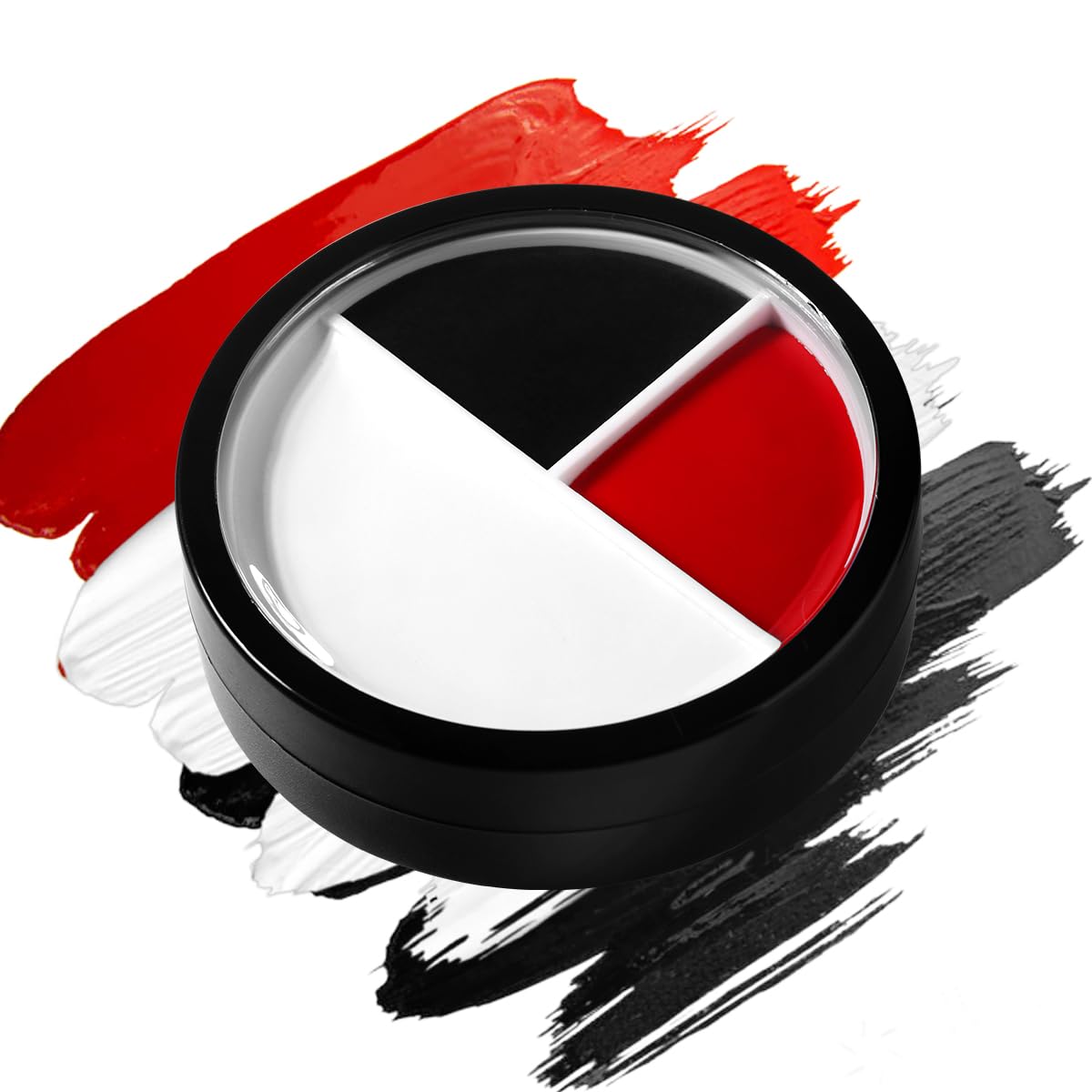Amazon.com : 3-Color Black White Red Face Body Paint, Pro Oil Based ...