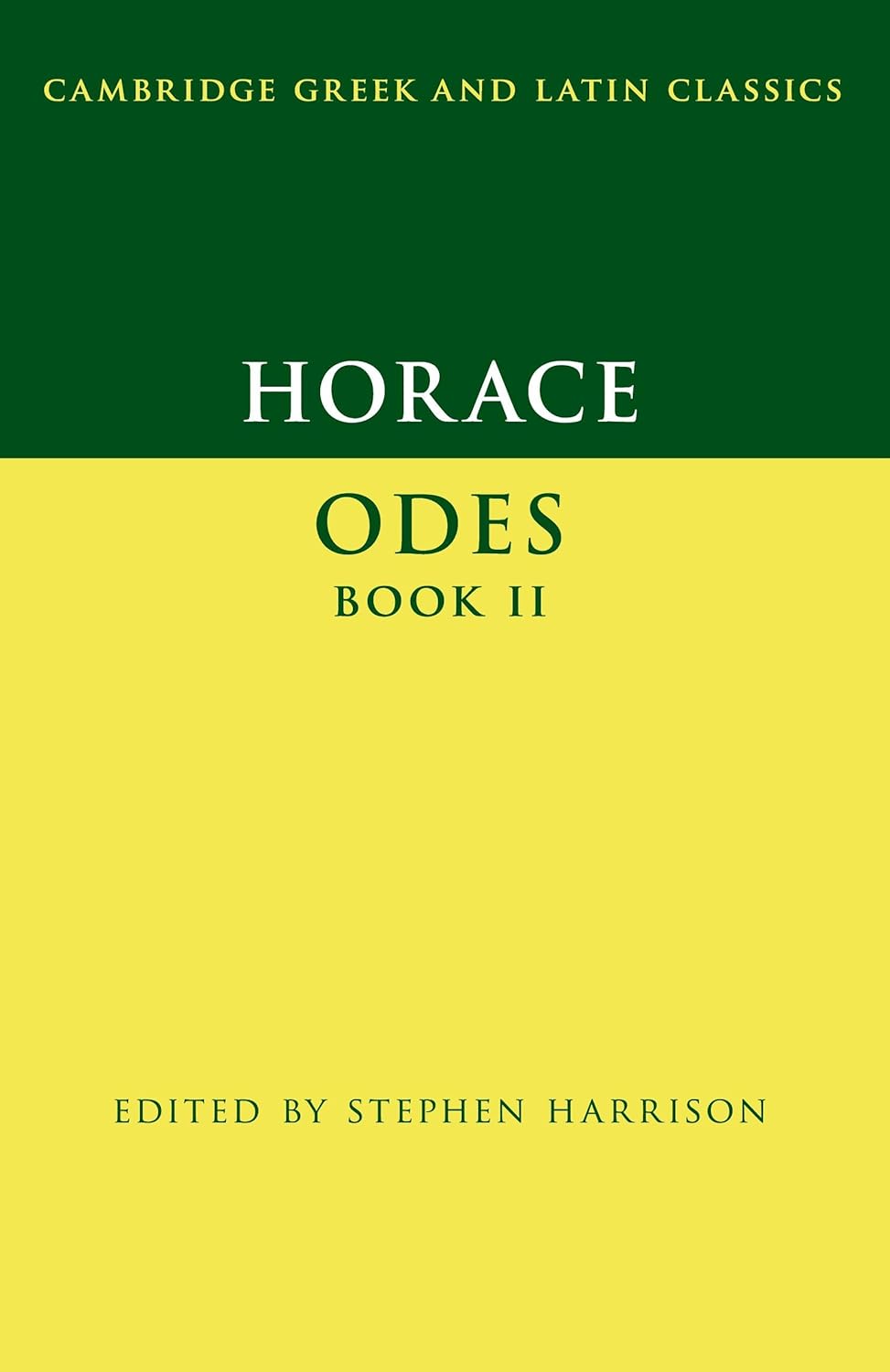 Amazon.com: Horace: Odes Book II (Cambridge Greek and Latin Classics ...