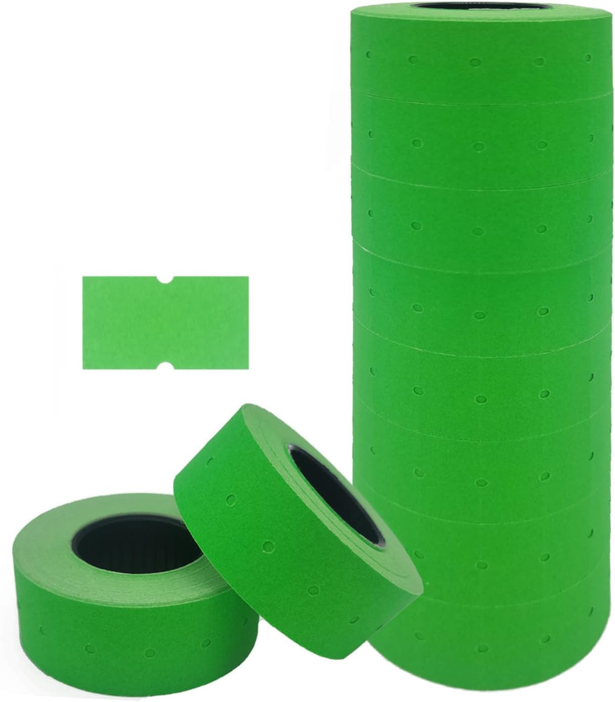 Amazon.com : Motex 1 Line Labels - 8,000 Green Blank Price and Date Gun ...