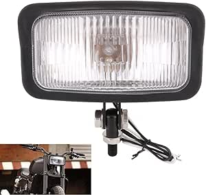 Amazon.com: AnXin Vintage Motorcycle Square Headlight Cafe Racer Amber ...