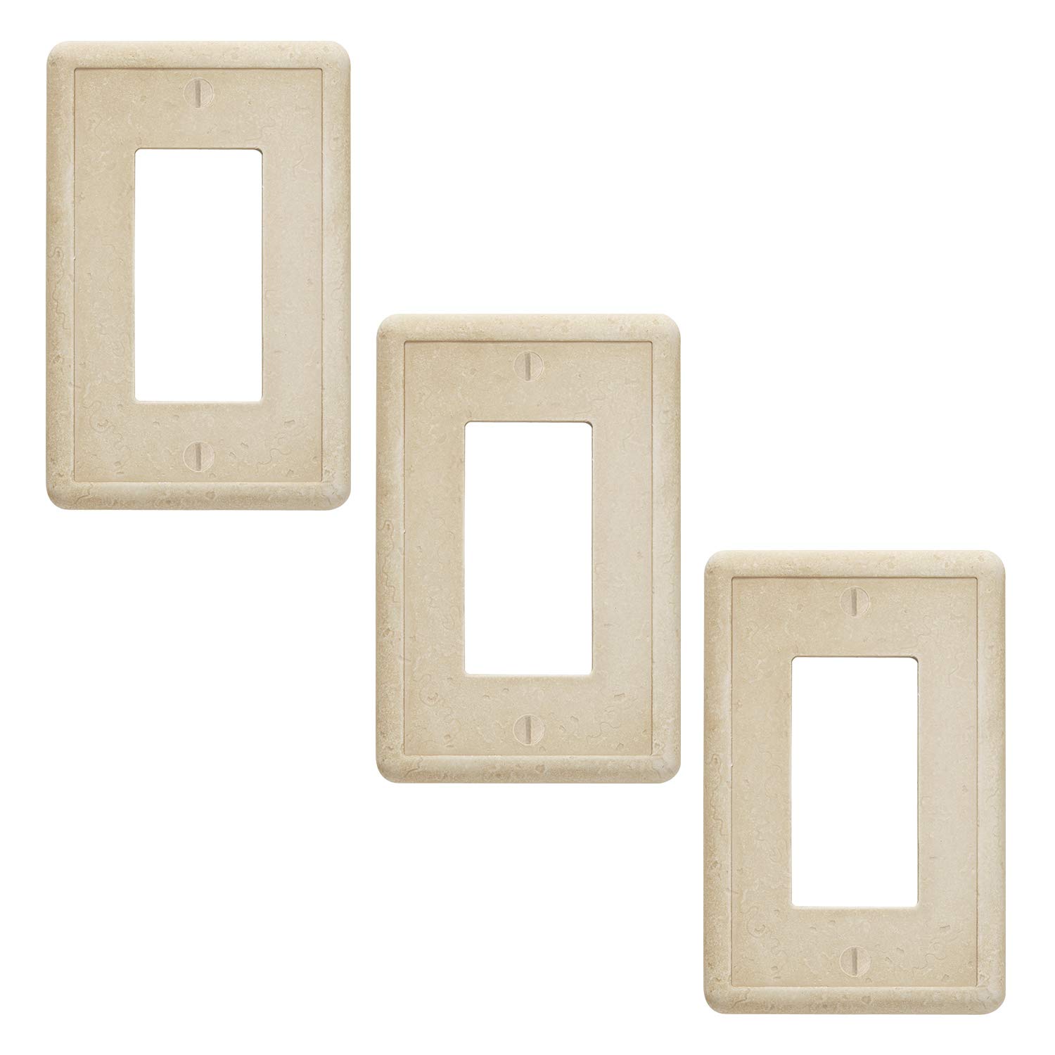 Questech Decor Single Rocker Light Switch Cover, 1-Gang Electrical Wall ...