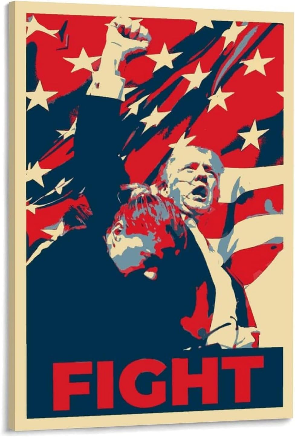 Amazon.com: CRSTAL Donald Trump Fight Poster 2024 Attempt Assassination ...