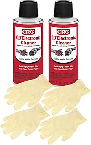 Amazon.com: CRC QD Electronic Cleaner (4.5 Wt Oz.) Bundle with Latex ...