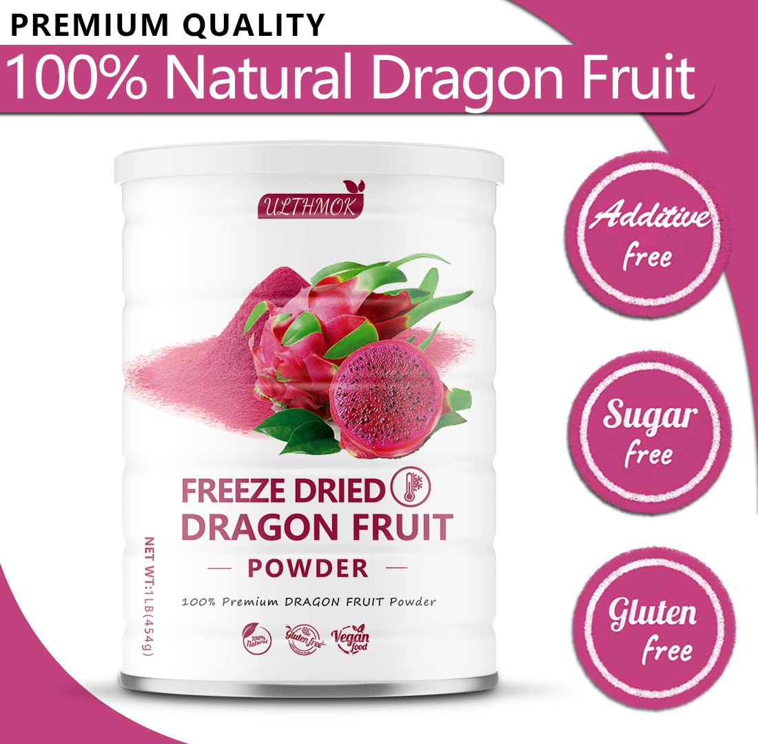 Snapklik.com : Premium Freeze Dried Dragon Fruit Juice Powder 1LB/ 454g ...