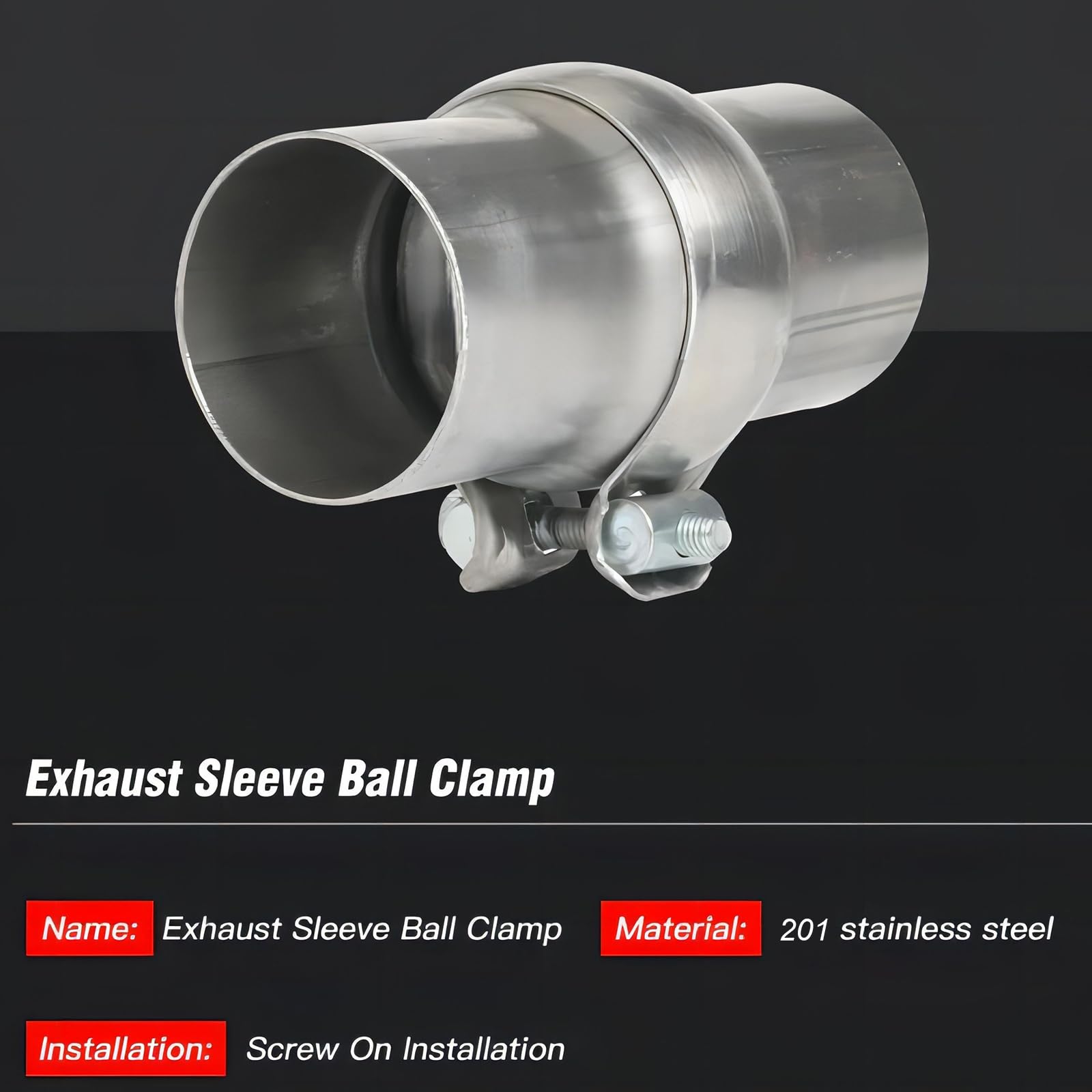 Snapklik.com : 3 Inch Exhaust Ball Clamp Pipe Joint, 3 Inch OD ...