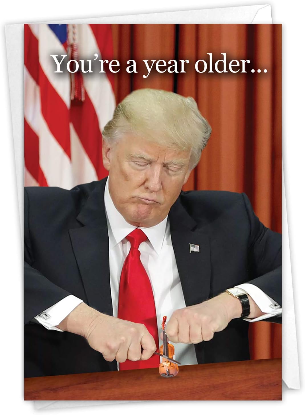 Amazon.com : Trump Violin: Funny Birthday Greeting Card, with Envelope ...