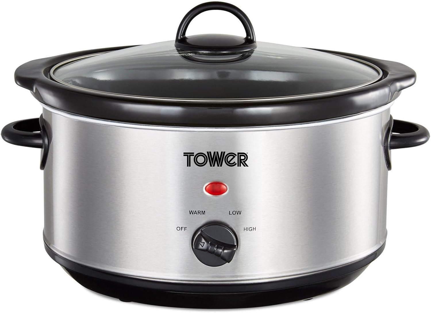 Tower T16039Y Slow Cooker with 3 Heat Settings and Removable Dishwasher ...