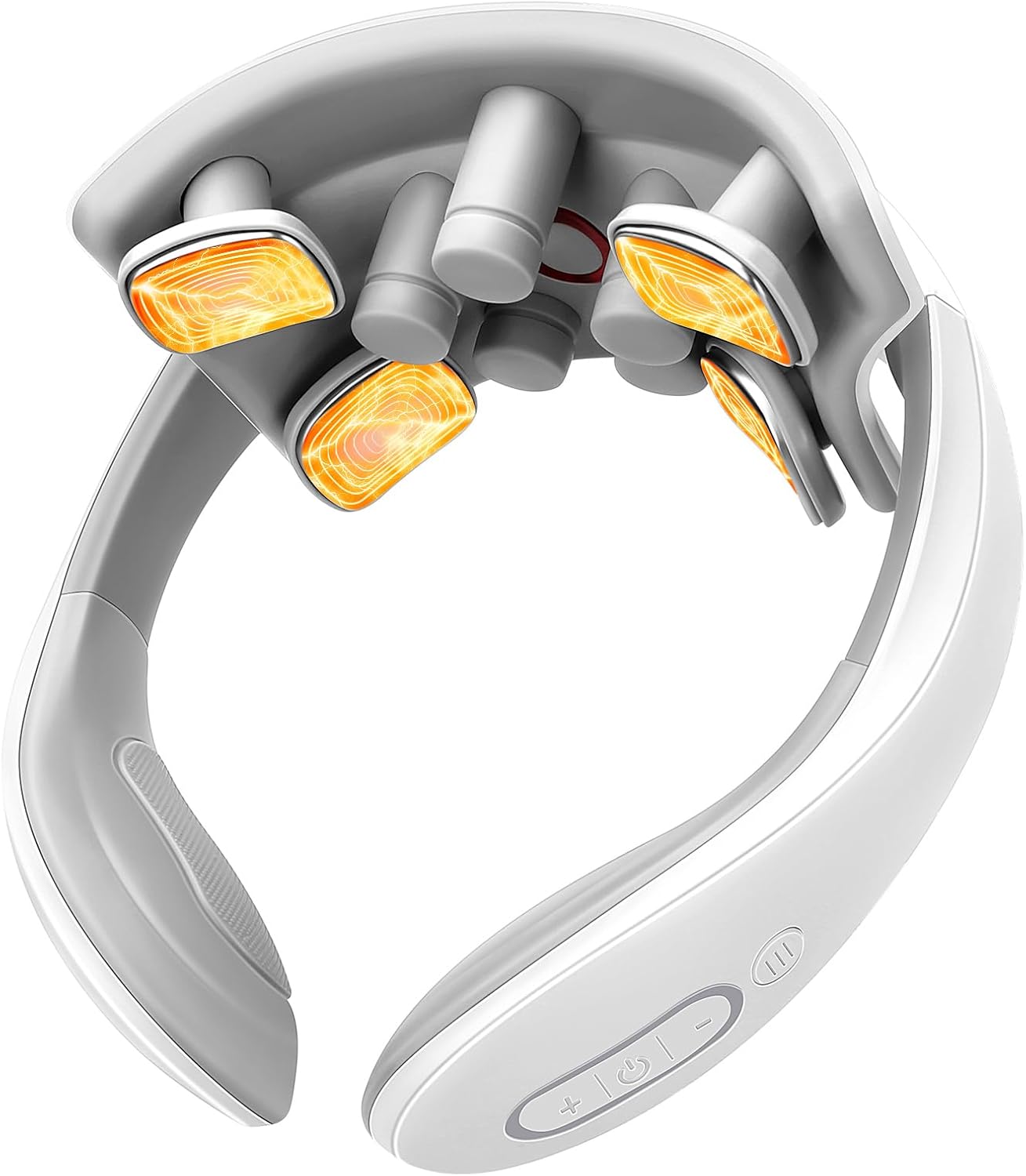 Neck Massager with Heat - Portable Neck Pain Relief Massager, Simulated ...