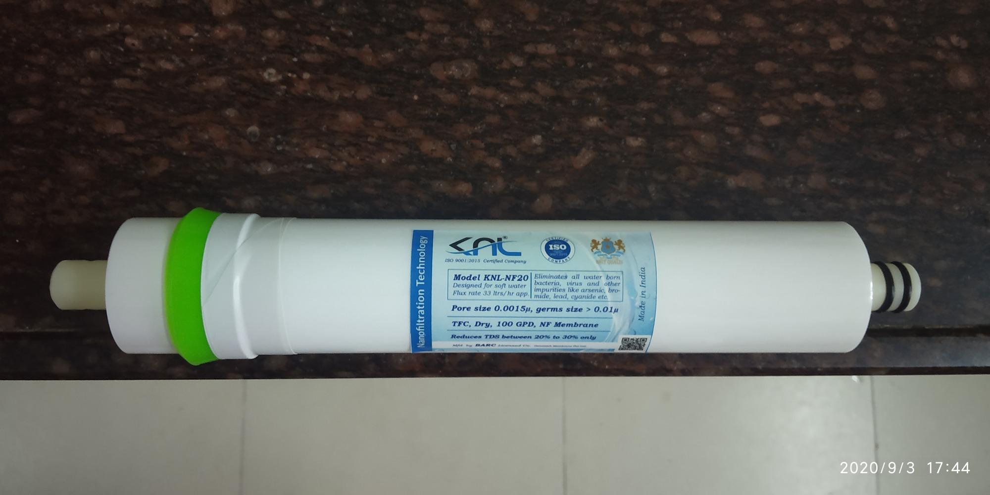 KNL NF80 (Nanofiltration) TFC Dry 100 GPD NF Membrane, BARC Licensed ...