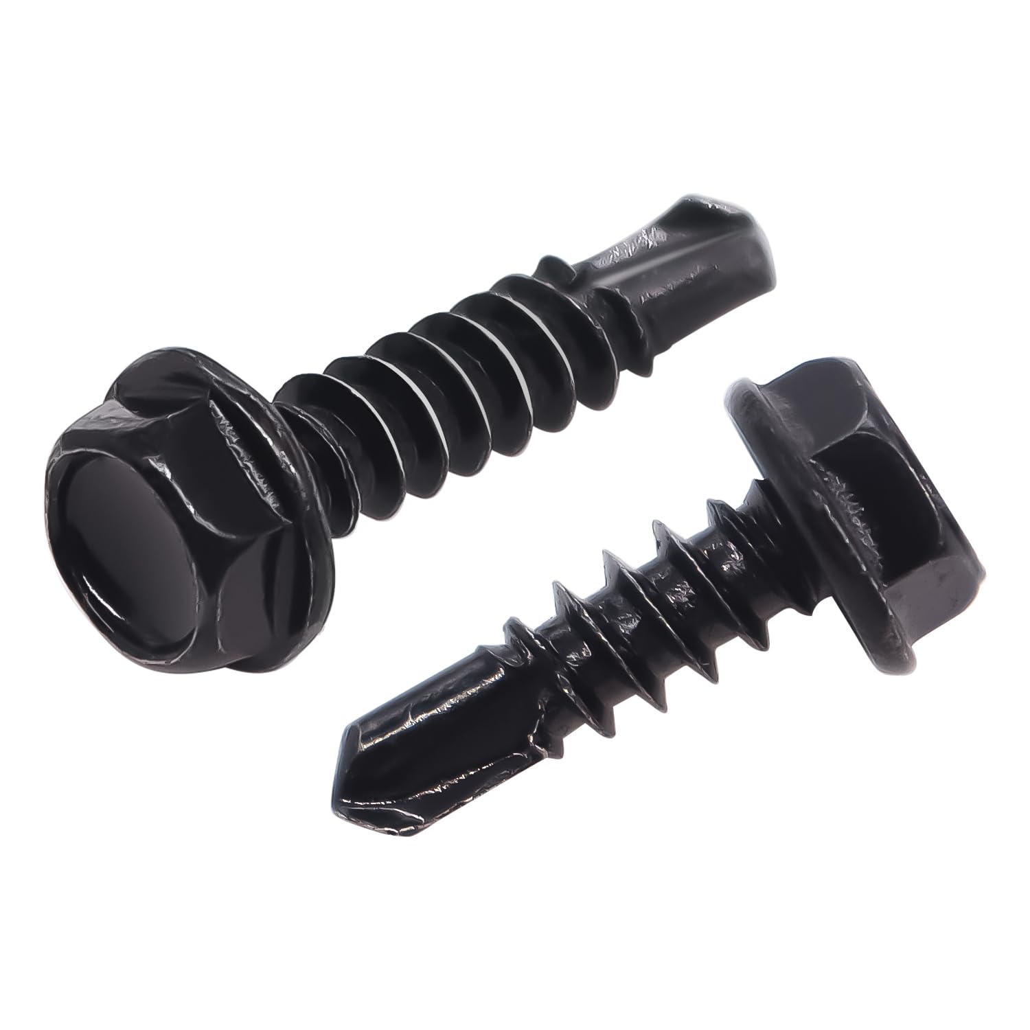 mxuteuk 100 PCS #8×1/2" & 3/4" Self Tapping Screws for Metal 410 ...