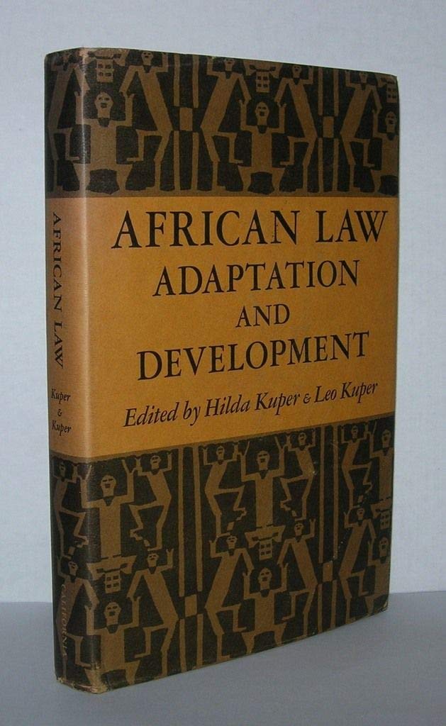 African Law: Adaptation and Development: Hilda Kuper, Leo Kuper: Amazon ...