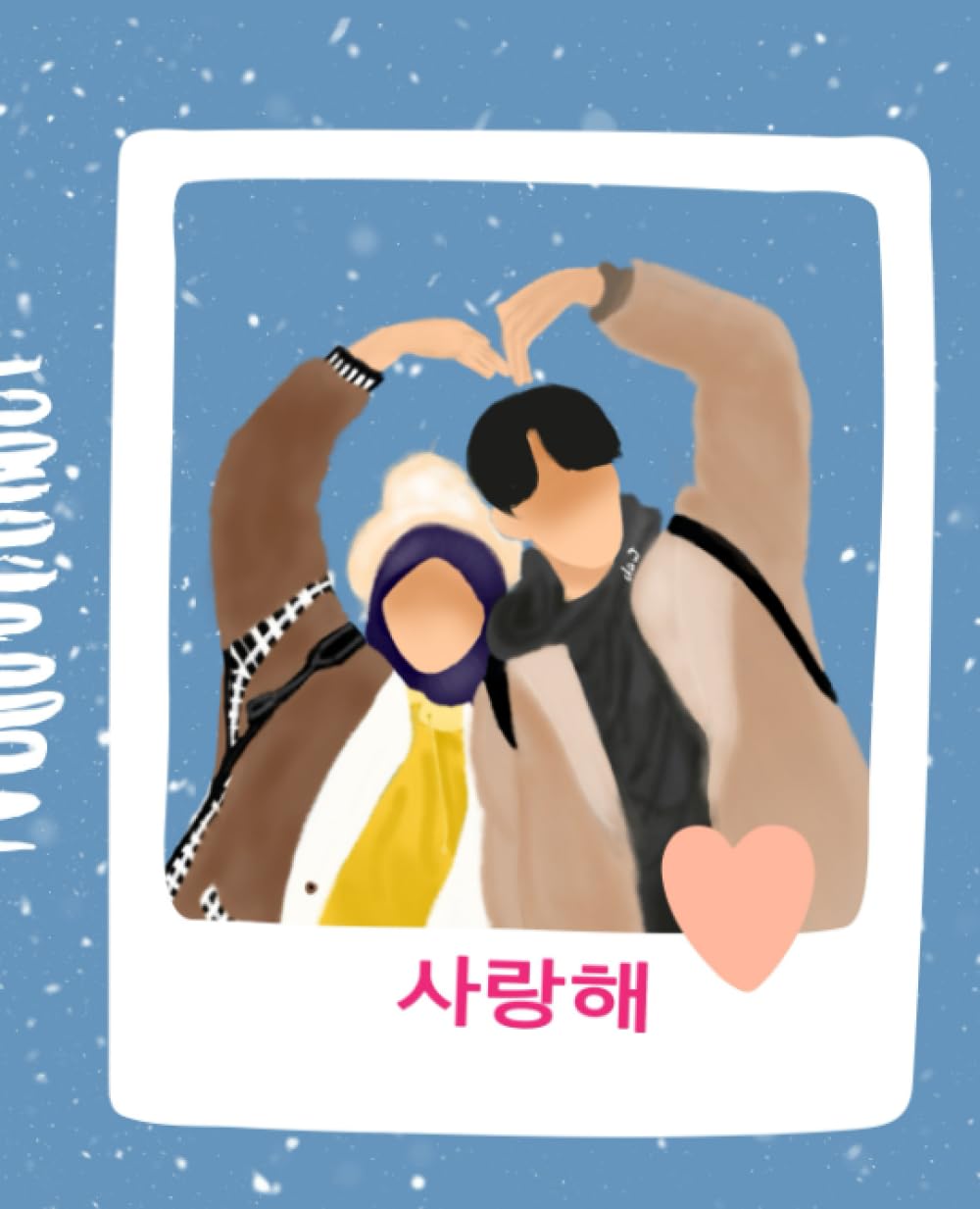 Korean Notebook - Winter Love - Polaroid Design - Cute Korean Aesthetic ...