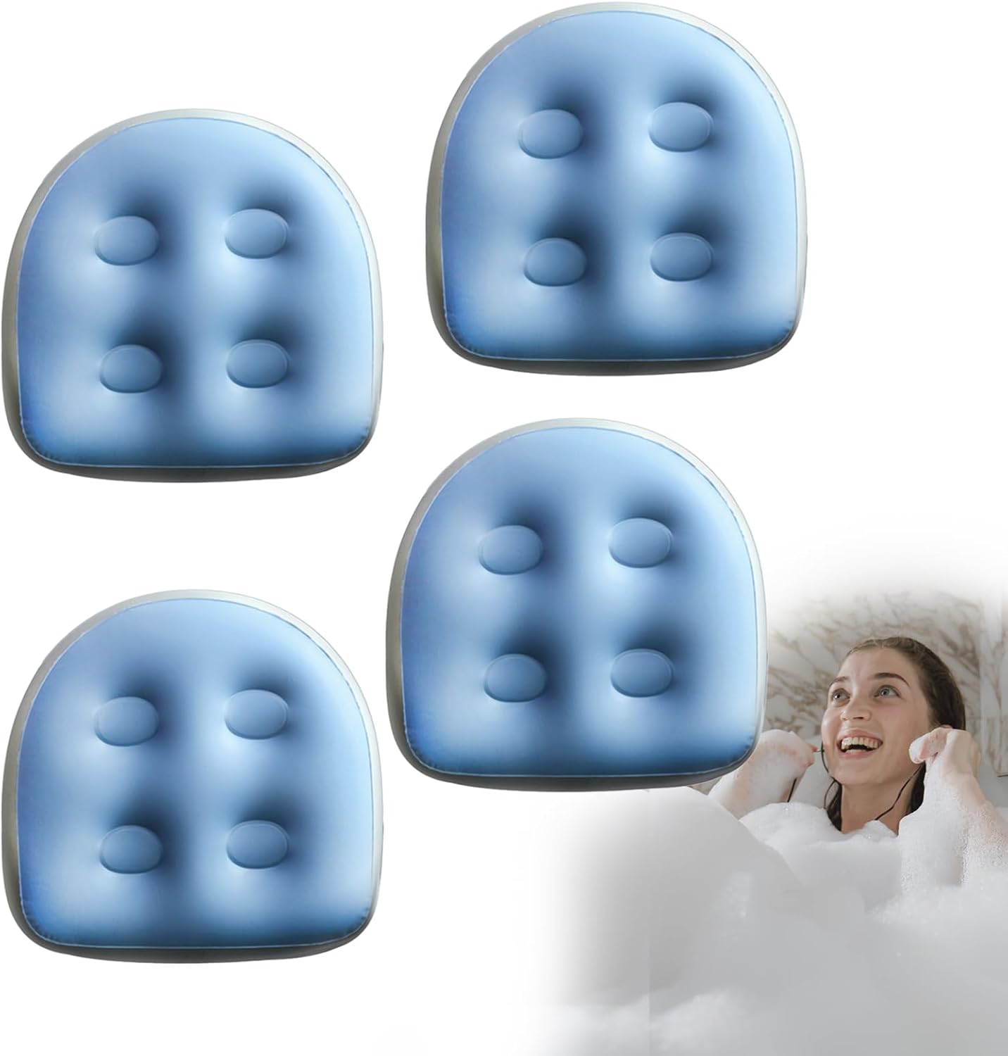 Amazon.com: BAIJAHUXI 4pcs Spa and Hot Tub Booster,Seat Inflatable ...