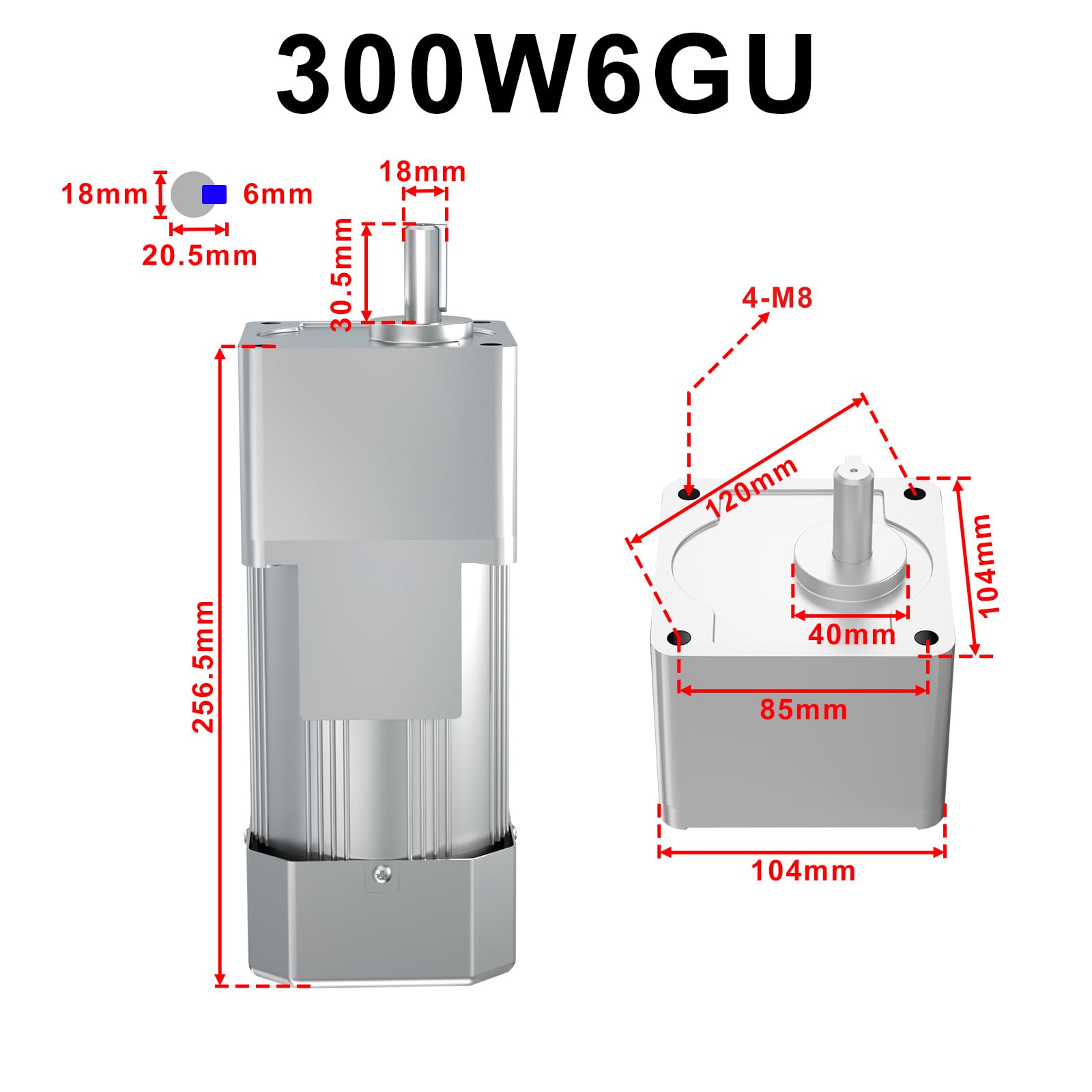 Snapklik.com : Bemonoc High Power 300W Electric AC Gear Motor, 110V ...