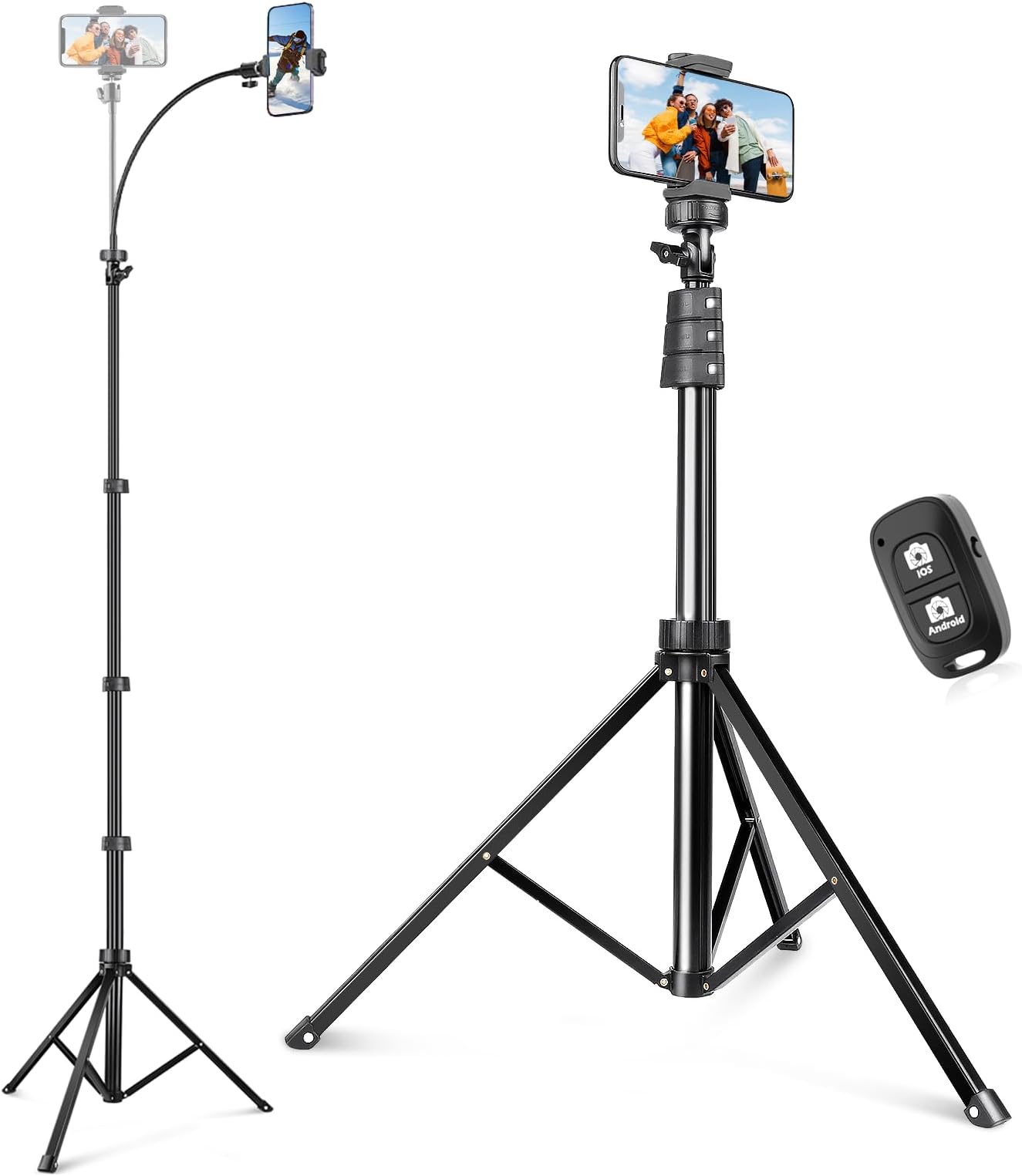 Amazon.com: Sensyne 88" Phone Tripod, Selfie Stick Tripod with 14.95 ...