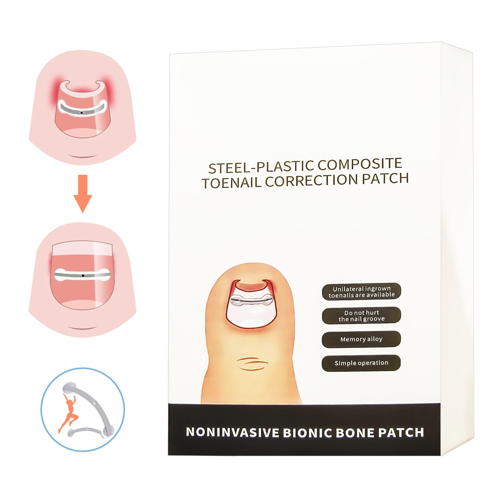 Amazon.com: Titanium Alloy Silicone Ingrown Correction Patch Tool ...