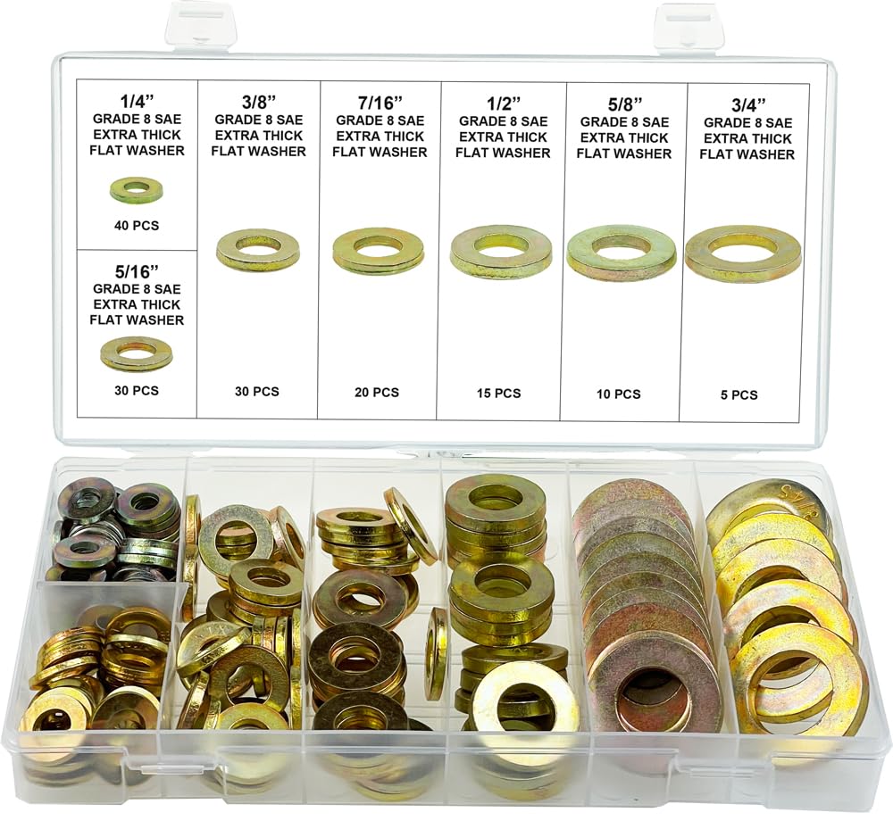 Swordfish 32850 - SAE Pattern Grade 8 Hardened Extra Thick Flat Washer ...