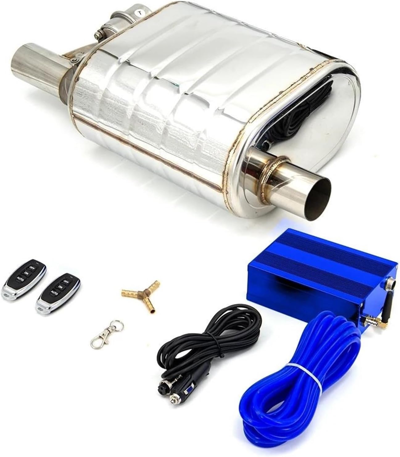 Amazon | 車用マフラーカッター 2" 2.5" 3'' Inch Exhaust Muffler With Dump Valve ...