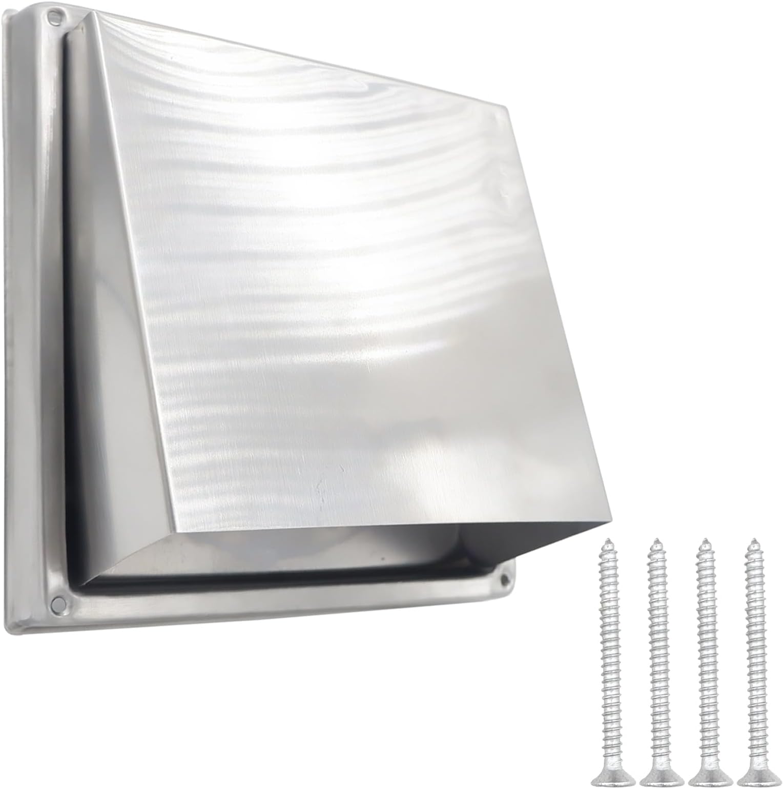4-Inch External Extractor Stainless Steel Square Ventilation Cushioned ...