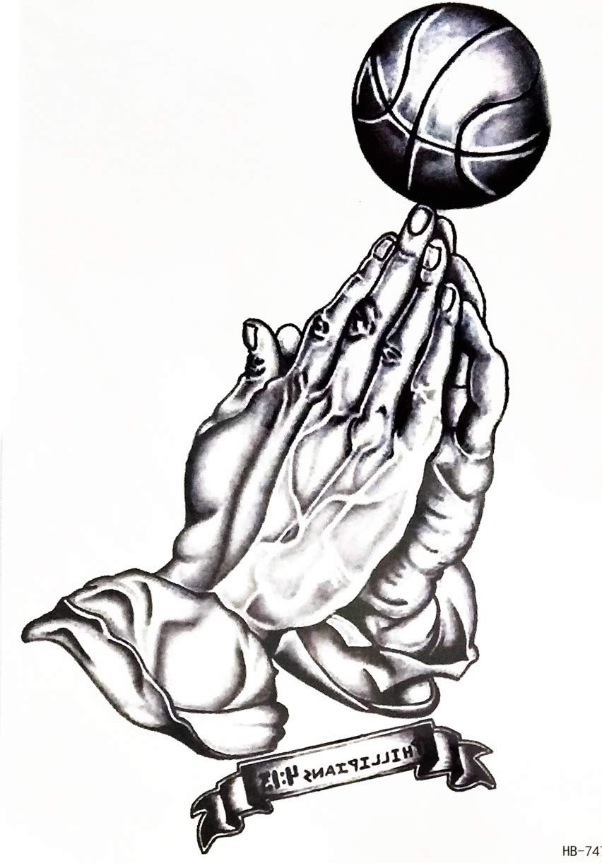 Basketball Tattoos With Praying Hands
