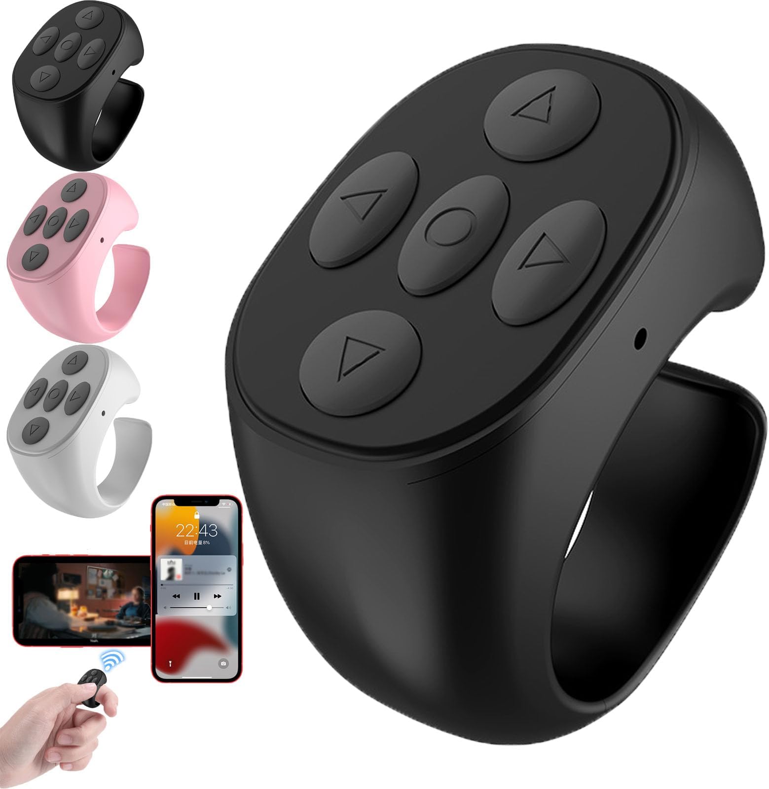 Amazon.com: Fingertip Wireless Bluetooth Remote Control, Tiktok ...
