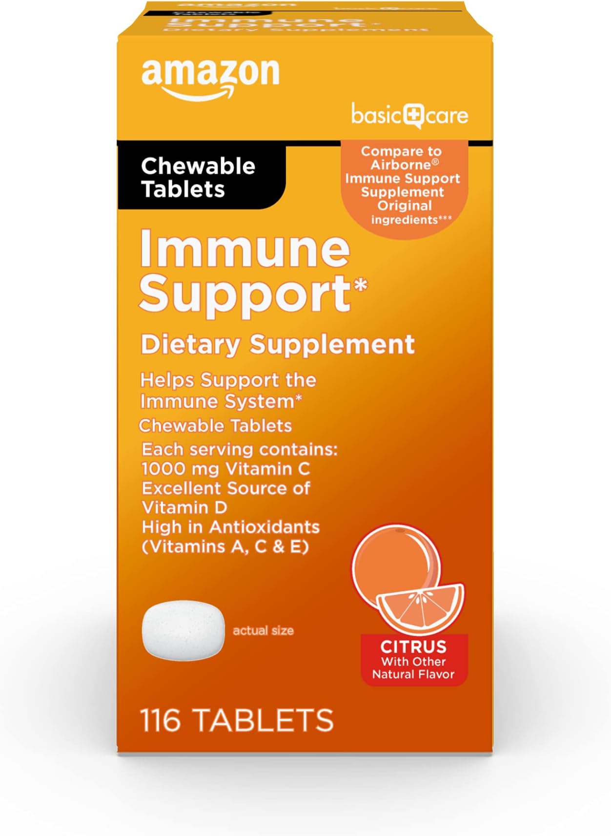 Amazon.com: Airborne 1000mg Vitamin C with Zinc Effervescent Tablets ...