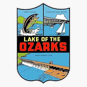 Amazon.com: BZ Trading Lake Of The Ozarks Vintage Travel Decal Vinyl ...