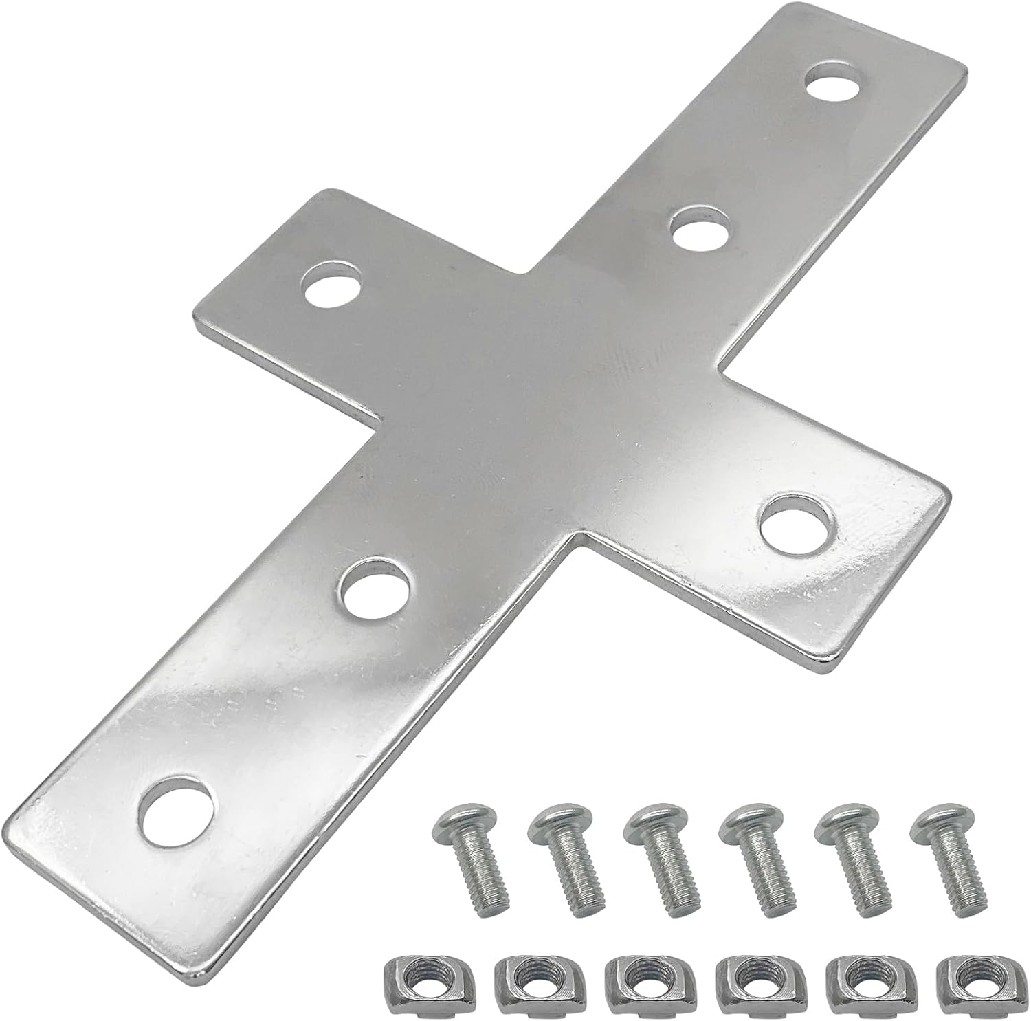 Amazon.com: 3030 Aluminum Extrusion Profile Connector Cross Shaped Flat ...